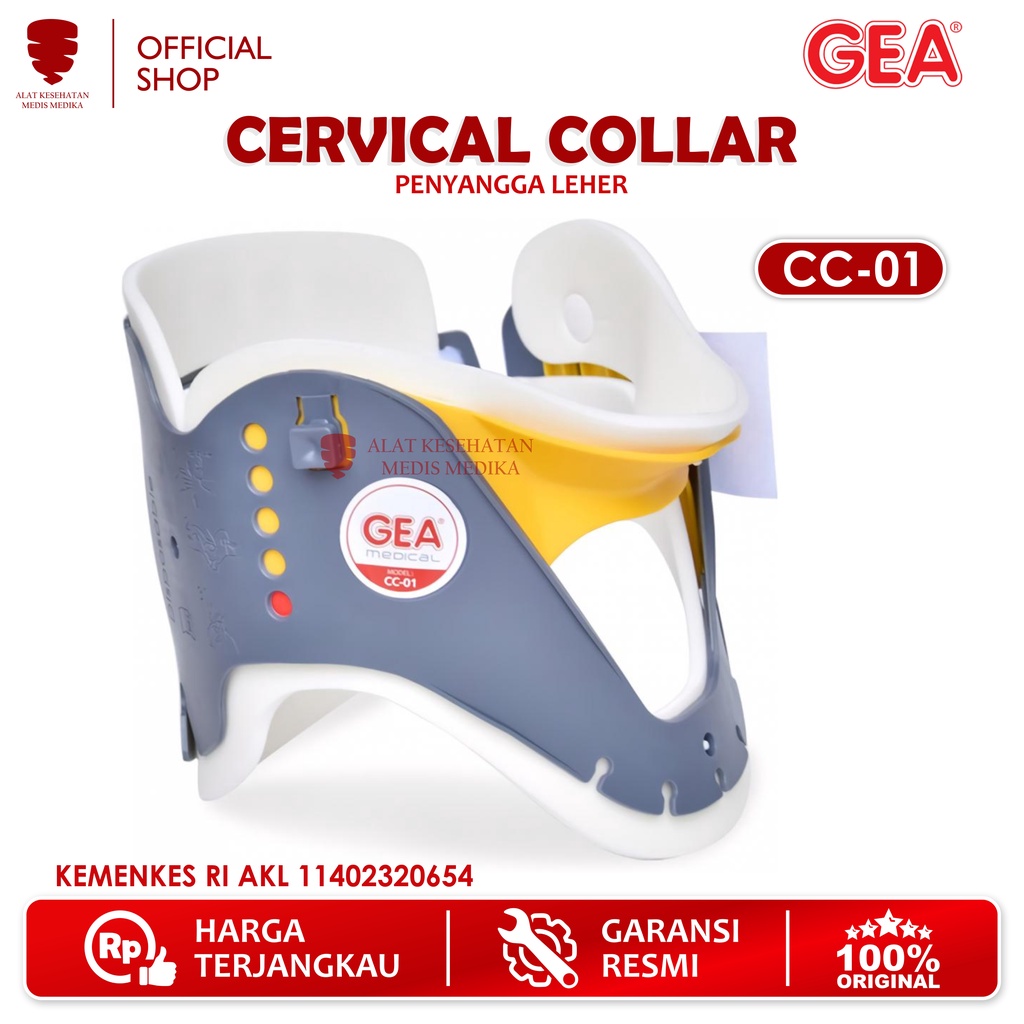 Jual Gea Cervical Collar Neck Traction Penahan Penyangga Leher ...