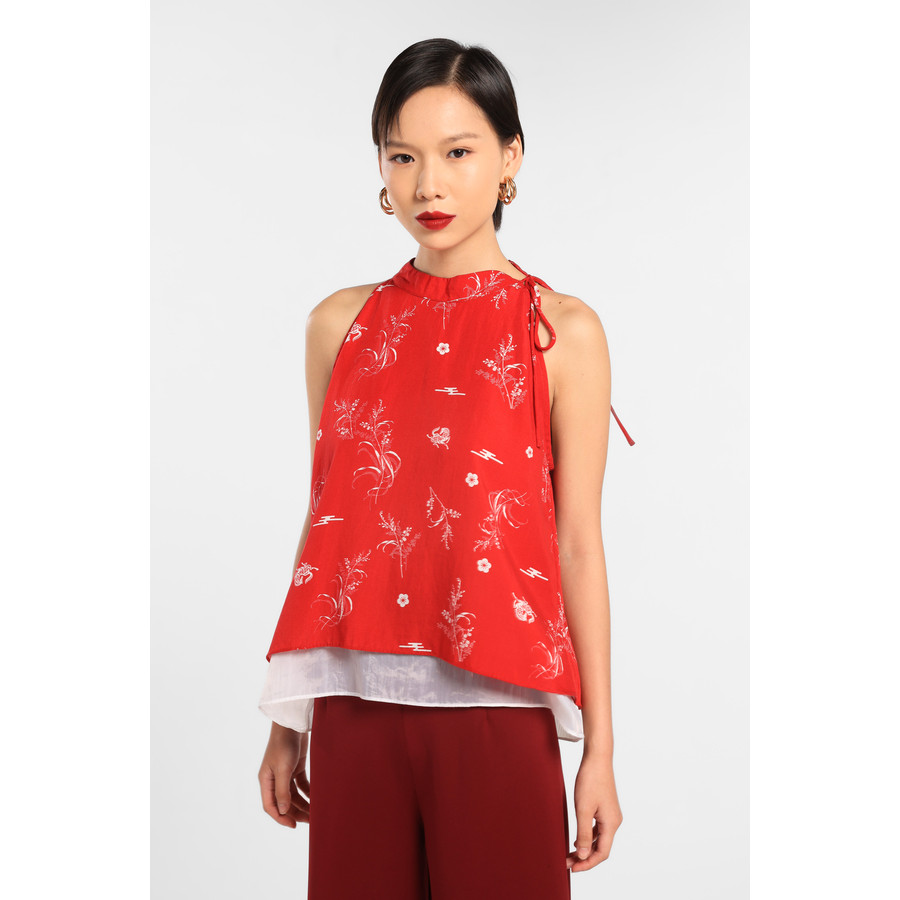 Jual MINIMAL - Feima - Halter Top Motif Shio Kuda - Red - Willgoz ...