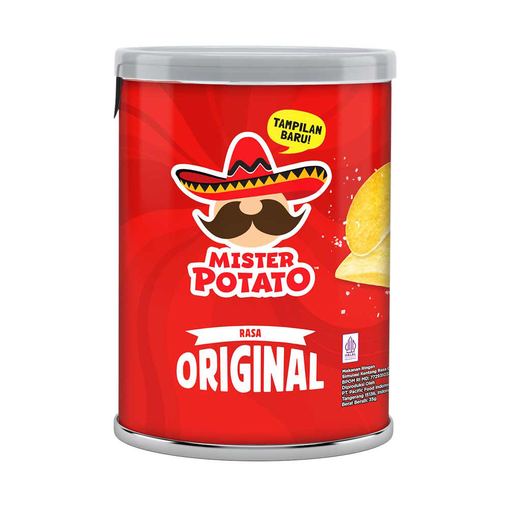 Jual Mister Potato Snack Crips Original Kaleng 35 Gram | Shopee Indonesia
