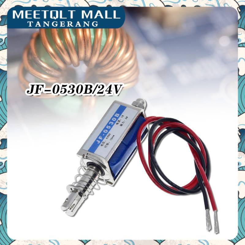 Jual JF-0530B Solenoid Push Pull 24V DC Selenoid Untuk Door Lock ...