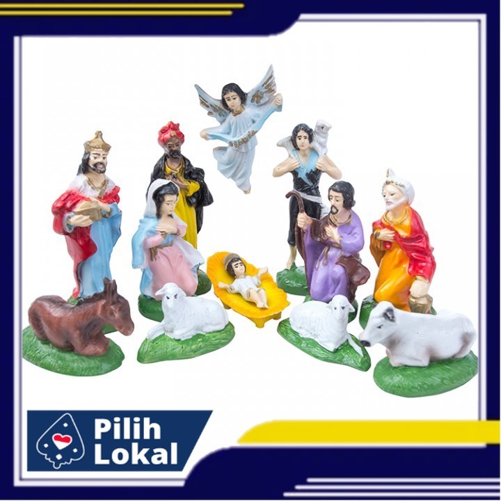 Jual Patung Set Natal 10cm-Patung Set Rohani - Dekorasi Patung-Patung ...