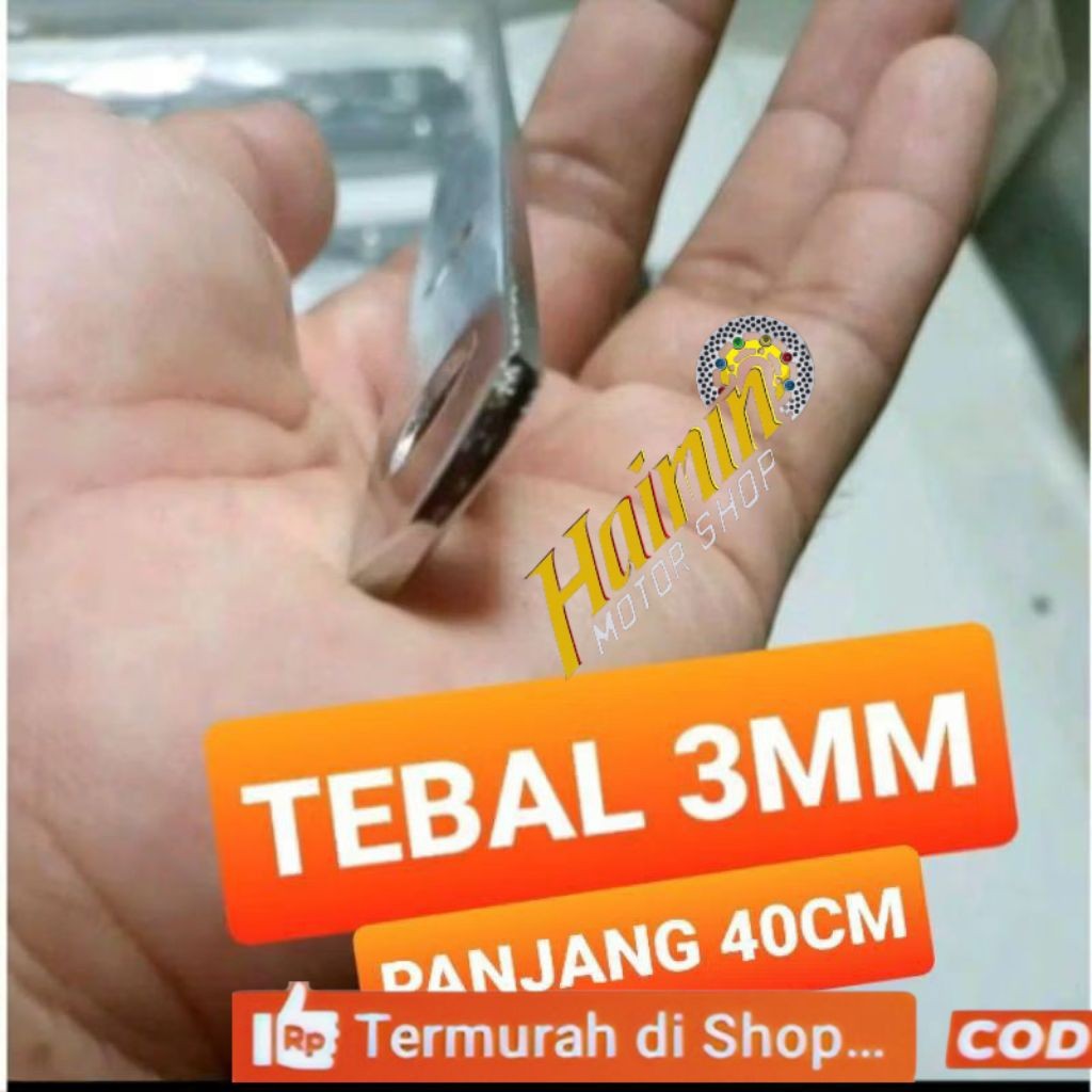 Jual Penggaris lubang besi chrome /Panel Plat Lubang Besi Chrome/Panel ...