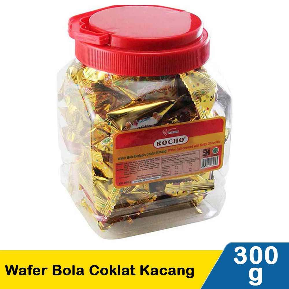 Jual ROCHO WAFER BOLA COKLAT KACANG 300g | Shopee Indonesia