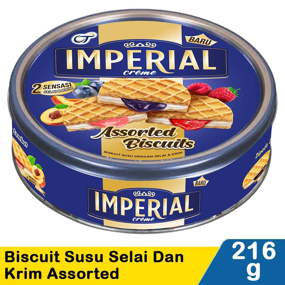 Jual IMPERIAL BISCUIT SUSU SELAI DAN KRIM ASSORTED 144g | Shopee Indonesia