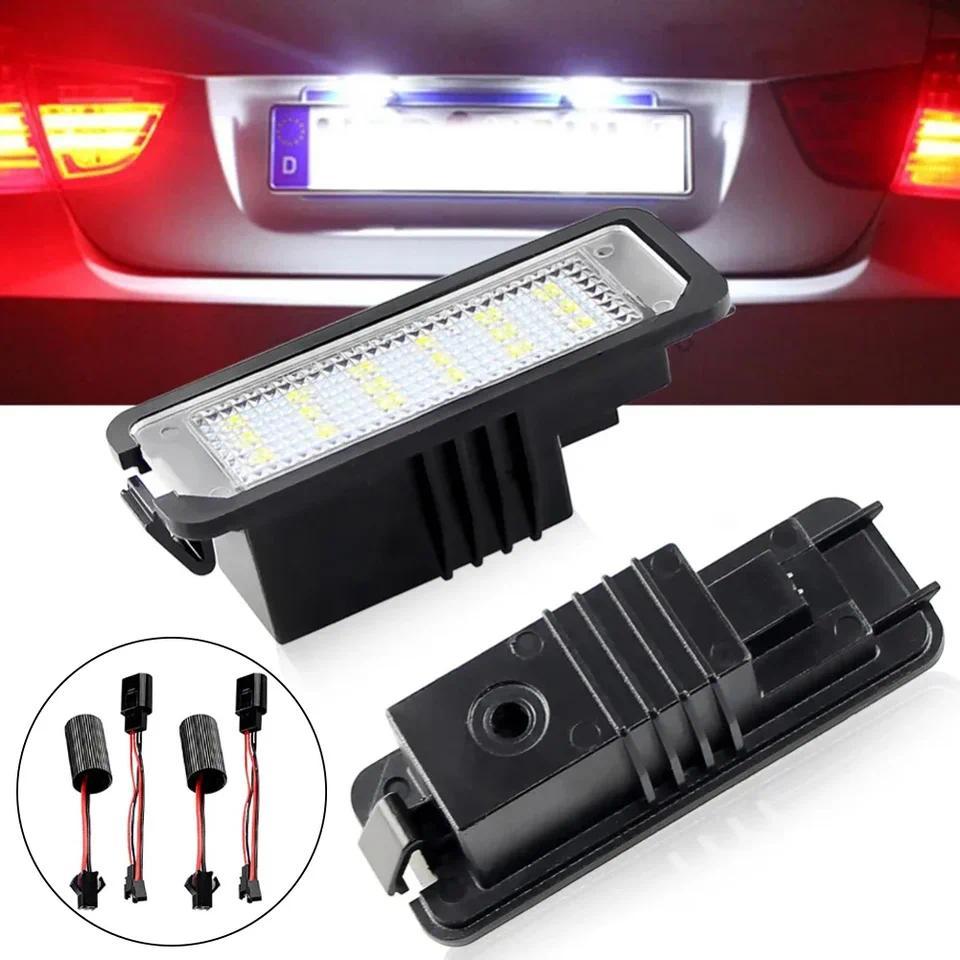 Jual 1/2PCS Car Rear LED License Number Plate Light Lamp CANbus For VW ...