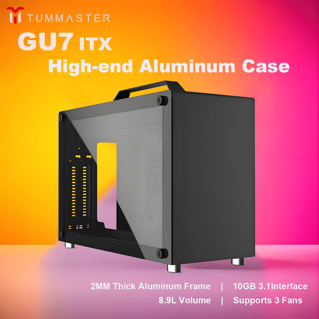 Jual TUMMASTER GU7 Portable Aluminum PC Case ITX Motherboard Single ...