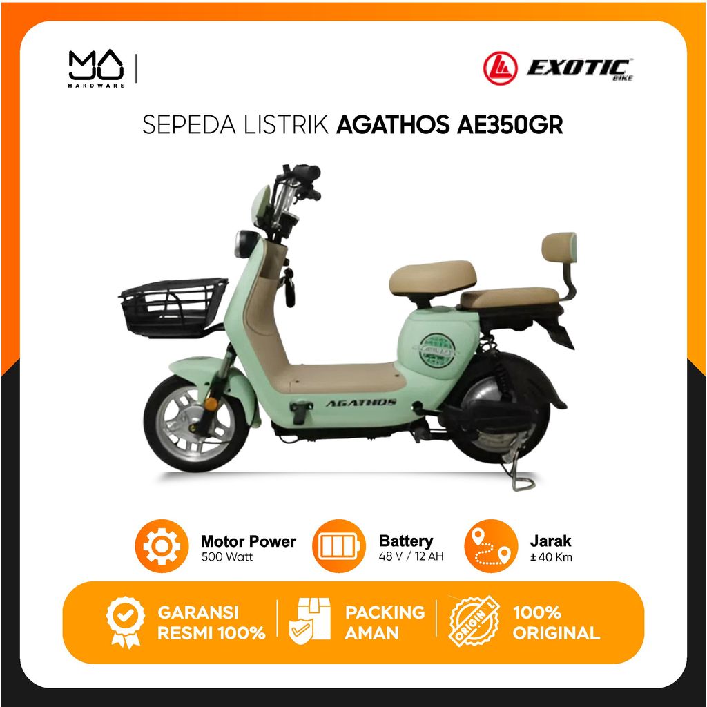 Jual Pacific Sepeda Listrik Agathos AE 350 GR 500 Watt - Garansi Resmi ...