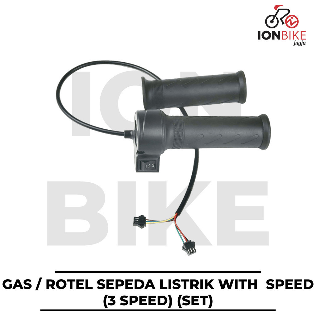 Jual Gas Sepeda Listrik 3 Speed Handle Grip Ebike E-Bike Throttle ...