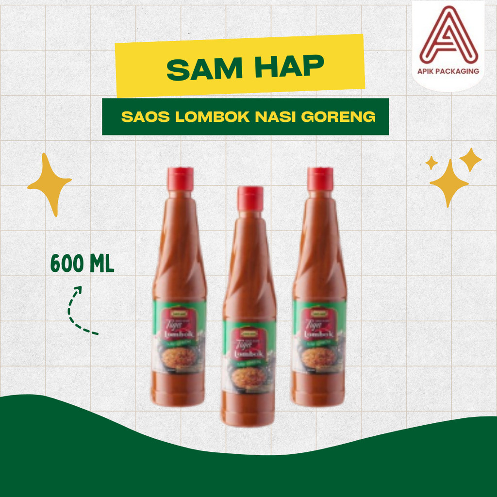 Jual Sam Hap Cap Tiga Lombok 600ml | Saus Cabe Pedas | Saus Nasi Goreng ...