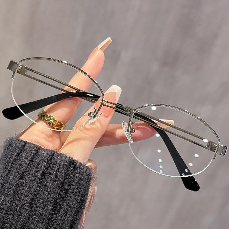 Jual Kacamata wanita semi-rimless ultra-ringan terbaru, kacamata pria ...