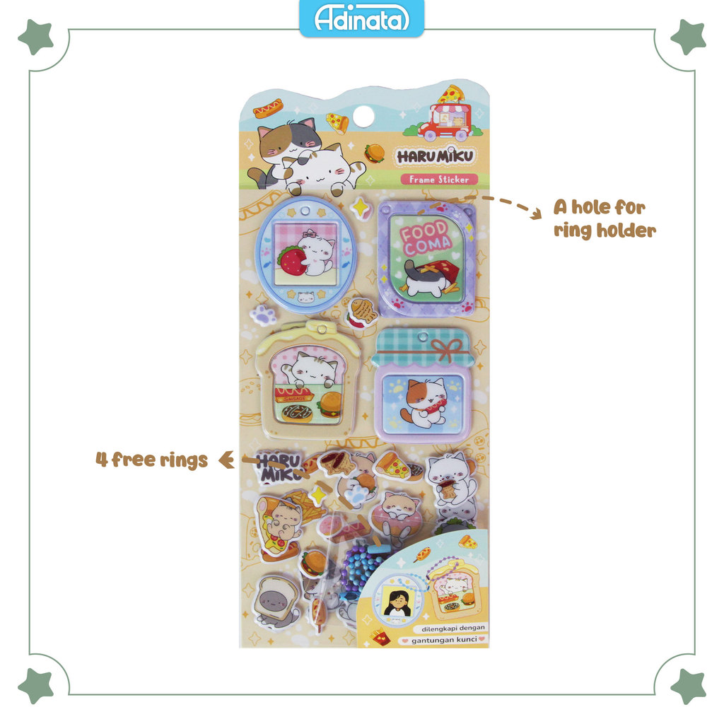 Jual Haru Miku Frame Stickers 2652-6104 / Stiker - Adinata | Shopee ...