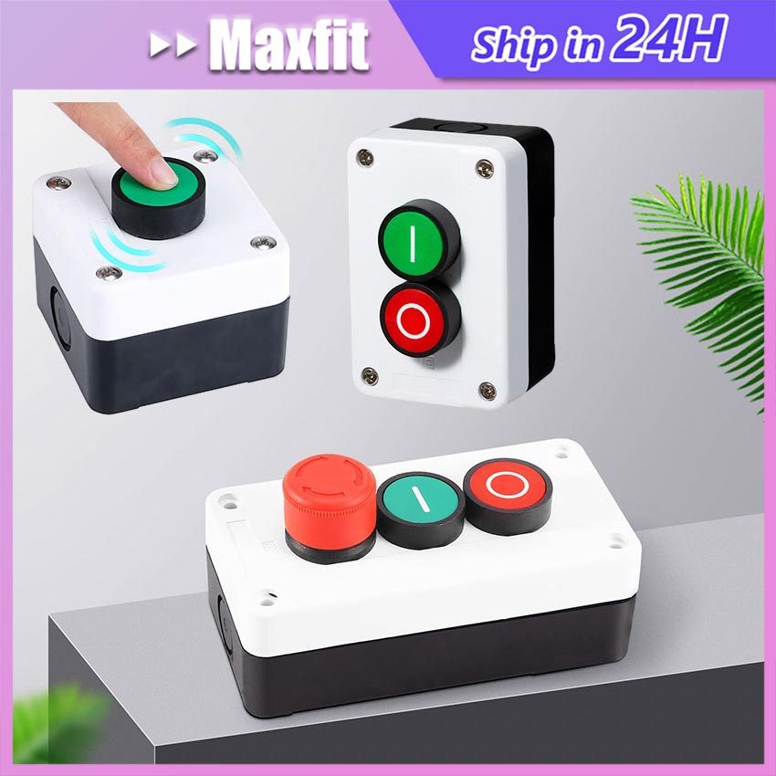 Jual Kontrol Box Push Button Control Box Kotak Tombol Emergency 22mm 1 ...