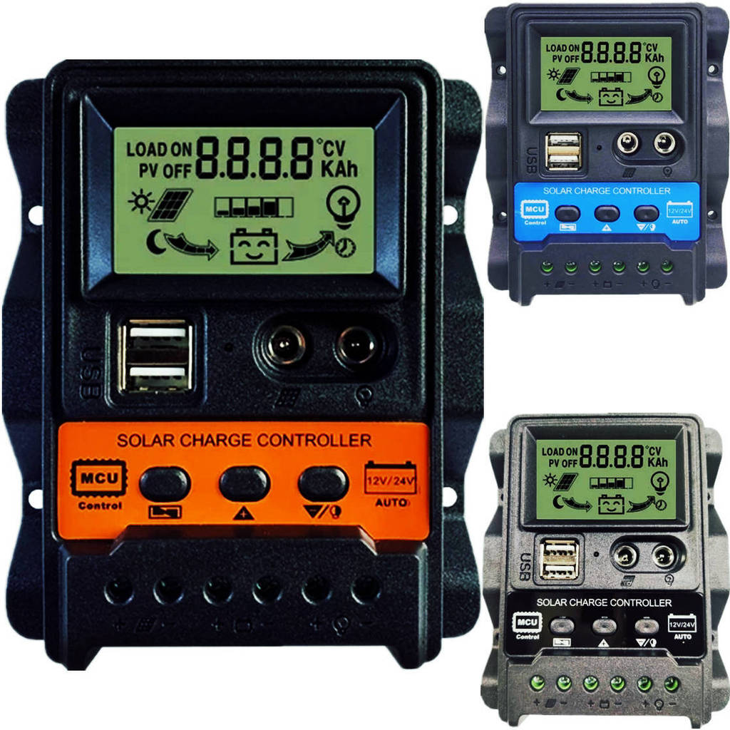 Jual SCC PWM Solar charge controller with dual DC 12/24V current ...