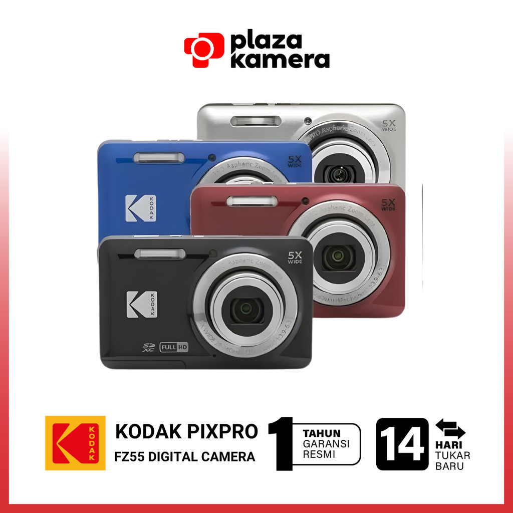 Jual Kodak PixPro FZ55 Digital Camera Garansi Resmi Kamera Kodak Kamera ...