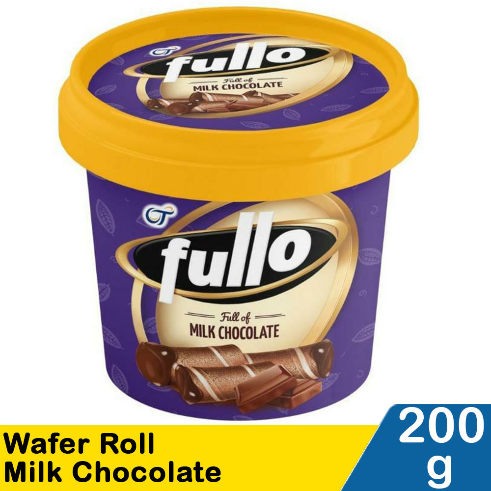 Jual FULLO WAFER ROLL MILKY CHOCOLATE 200g | Shopee Indonesia