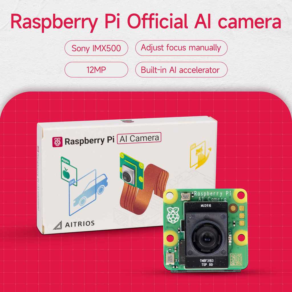 Jual Raspberry Pi AI Camera Official Original 12MP IMX500 Intelligent ...