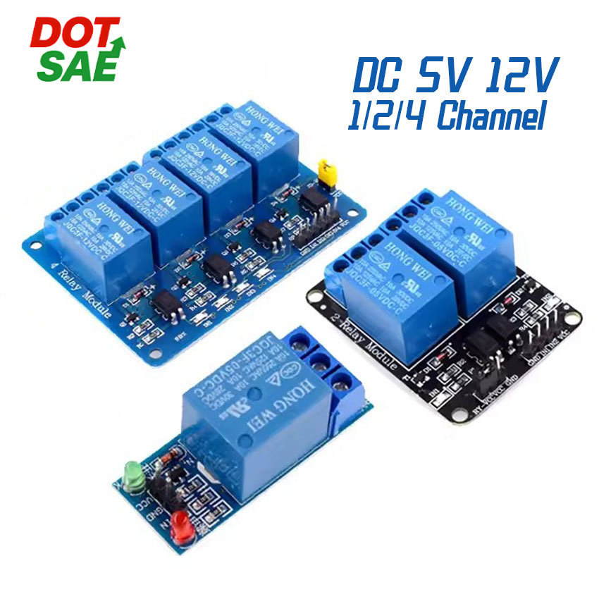 Jual DOT SAE Relay Optocoupler High Low Level Trigger 1 2 4 Channel 5V ...