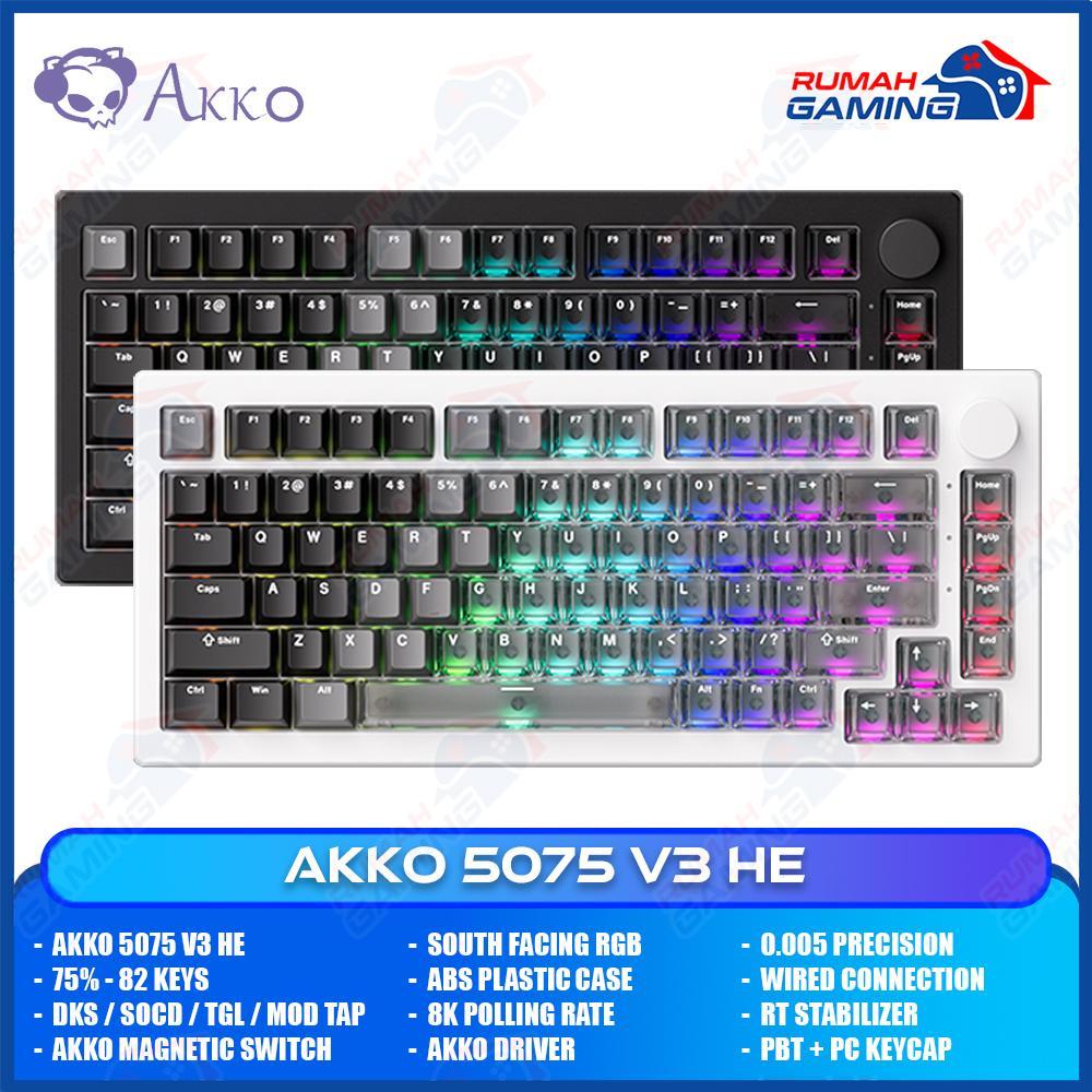 Jual AKKO - 5075 V3 HE - 75% - Wired - SOCD - DKS - Magnetic Switch ...