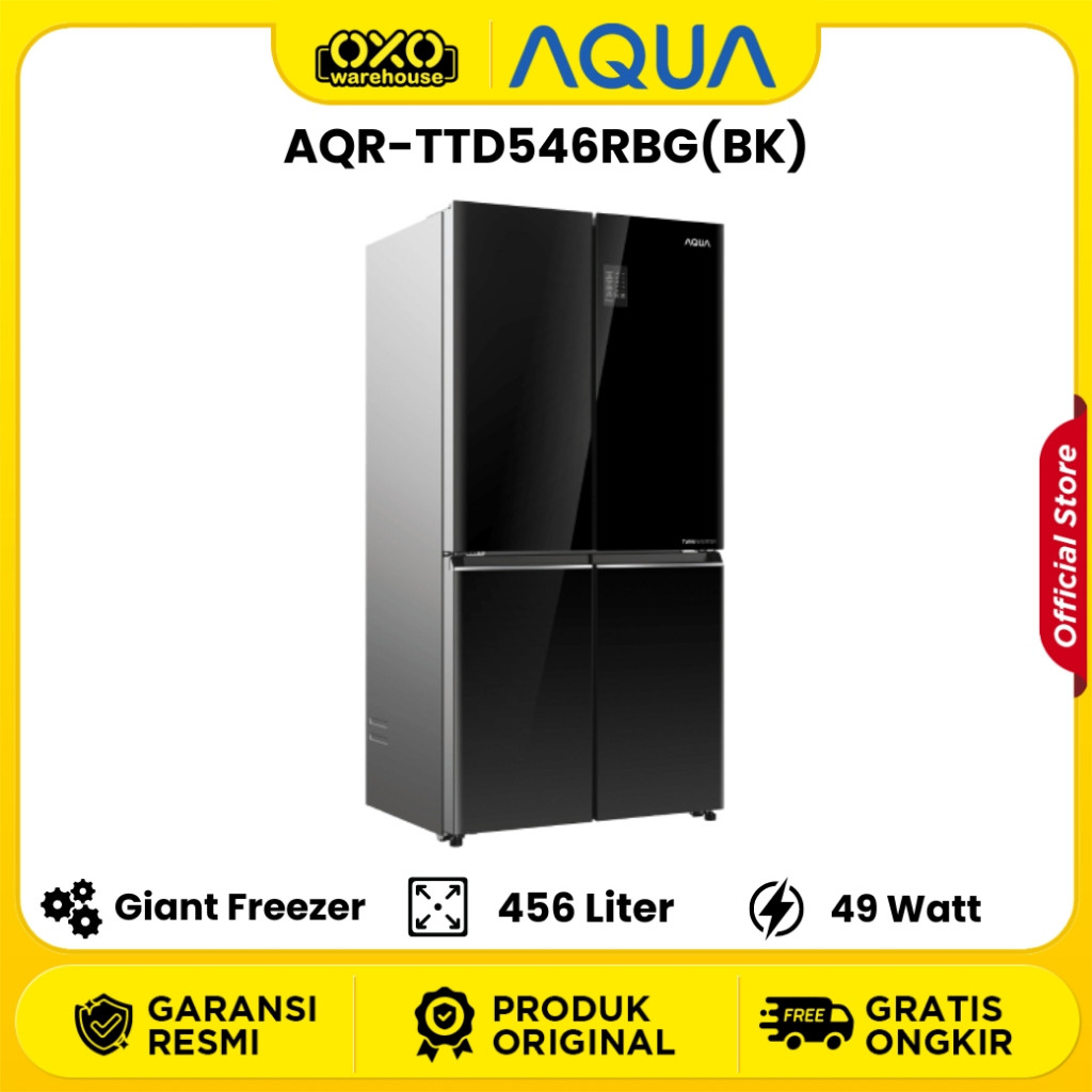 Jual Aqua Kulkas Side By Side 4 Pintu Kapasitas Besar Kulkas AQR ...