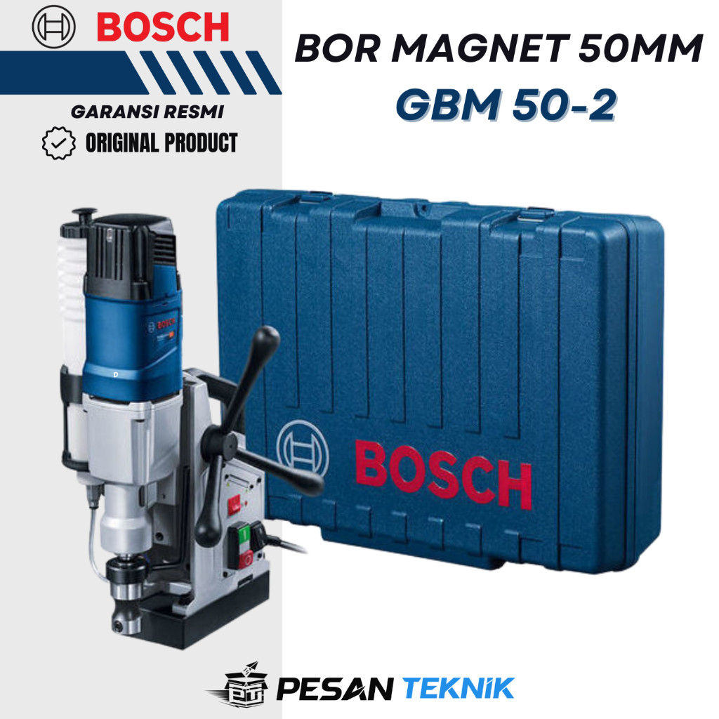 Jual Bosch GBM 50-2 Mesin Bor Magnet Listrik Magnetic Drill 1200Watt ...
