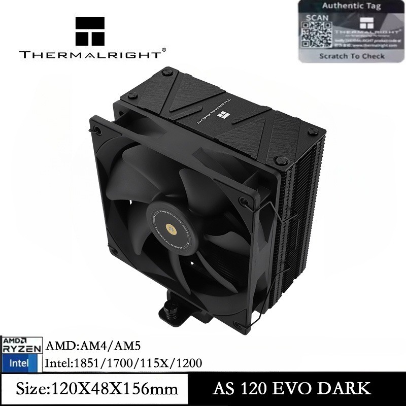 Jual Thermalright Assassin Spirit 120 EVO Dark CPU Air Cooler 120mm PWM ...