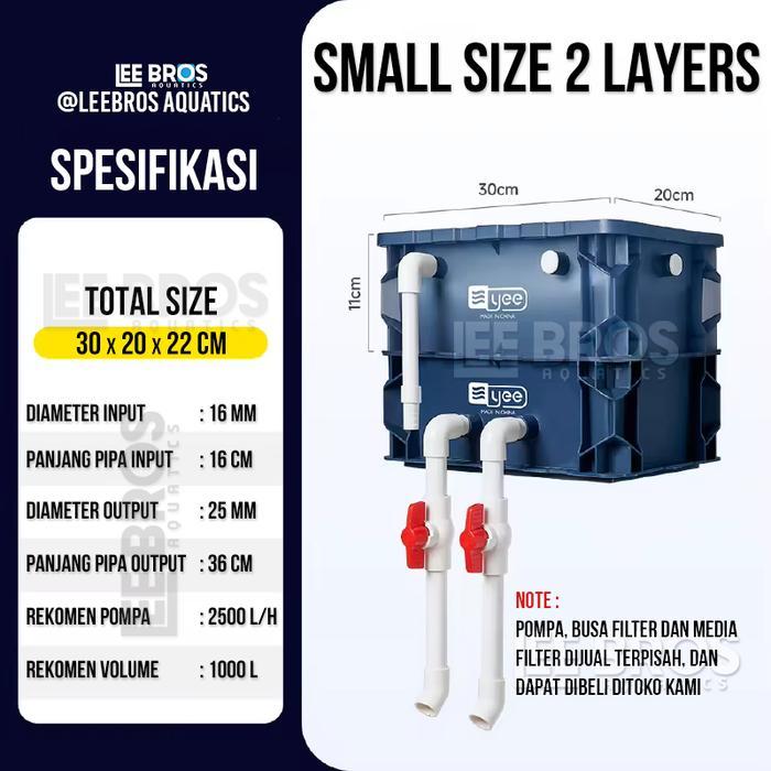 Jual FINVIBE Filter Kolam Ikan Koi Hias / Ember Bio Filter Kolam / Tong ...