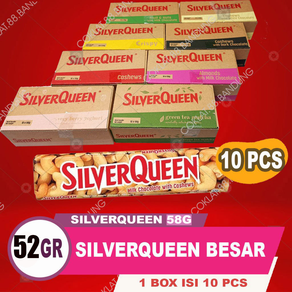 Jual (Mala-Mali) SilverQueen 55gr / 52gr 1 Box Isi 10 – Coklat Semua ...