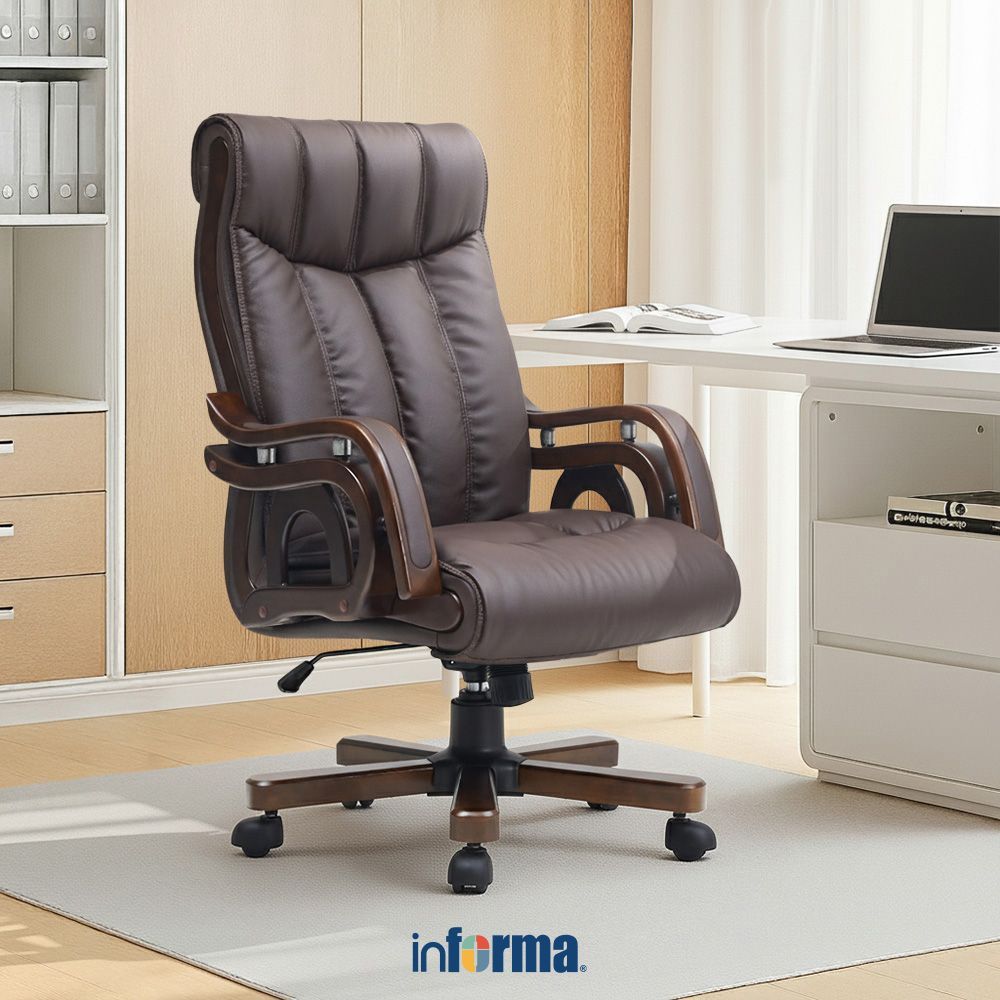 Jual Informa President Kursi Kantor - Cokelat Tempat Duduk Kerja Dengan ...