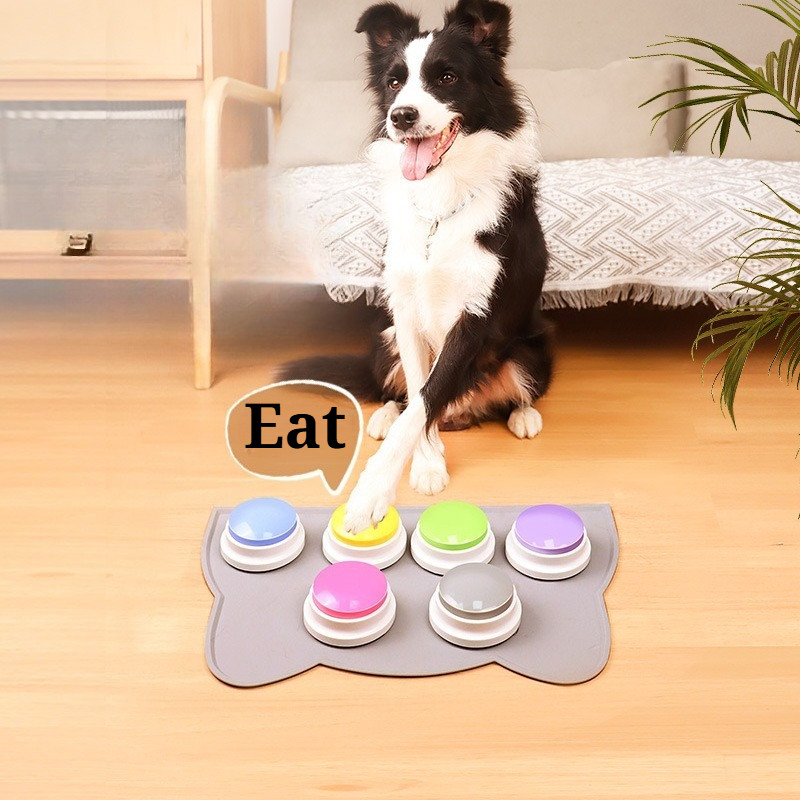 Jual Paws Dog Talking Buttons, Recordable Dog Buttons for Communication ...