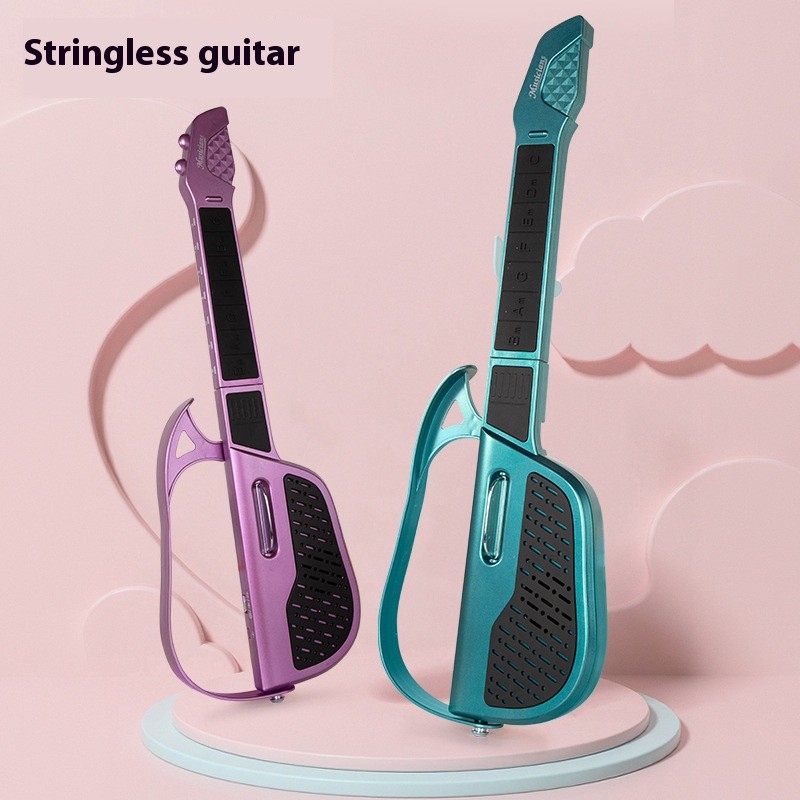 Jual Foldable Electric Stringless Guitar with Auto Chord, Portable ...
