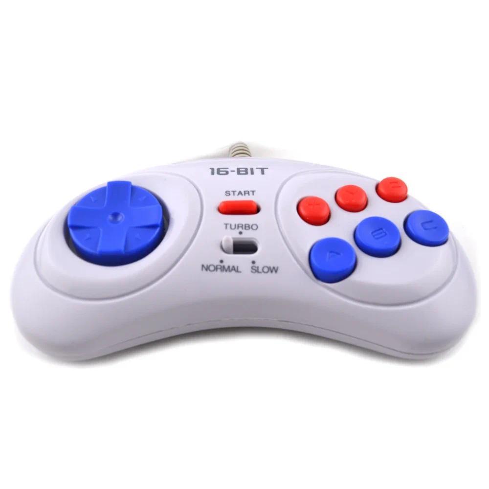 Jual 16 bit Classic Wired Game Controller for SEGA Genesis 6 Button ...