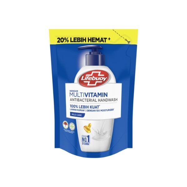 Jual LIFEBUOY HAND WASH MILD CARE POUCH 180 ML | Shopee Indonesia
