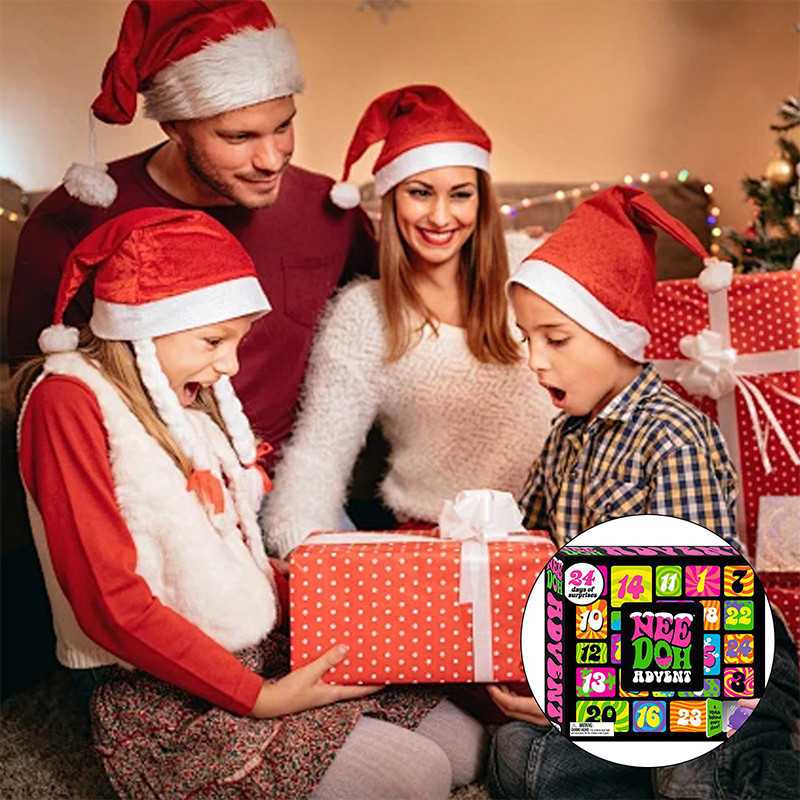 Jual Christmas 2025 Nee Doh Advent Calendar Gift 24 Day Countdown New ...