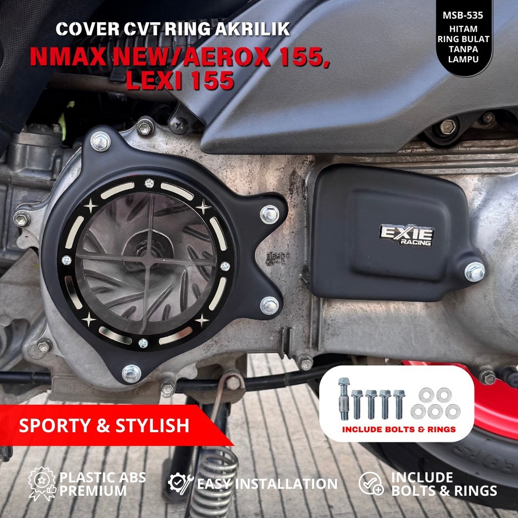 Jual Cover CVT Akrilik All New Nmax 155 & Aerox 155 New Aksesoris ...