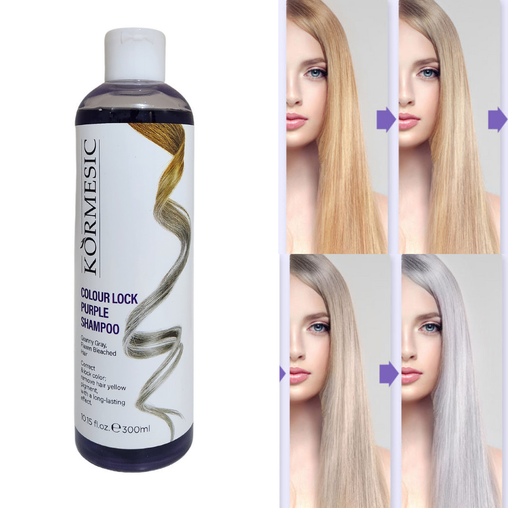 Jual KORMESIC Purple Shampoo Hair Color Shampoo with Anti-Brass Remove ...