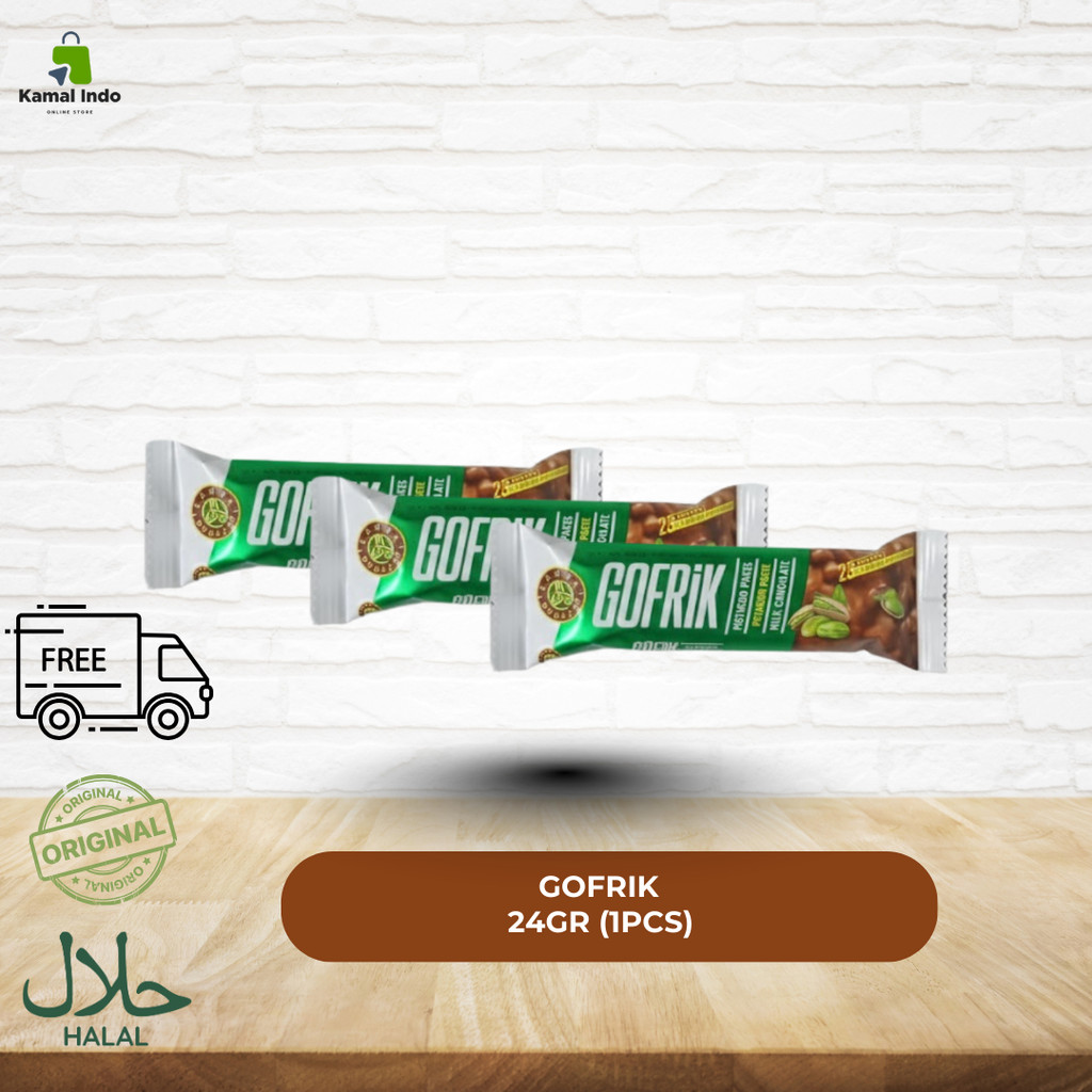Jual Gofrik Chocolate Pistachio Halal 24g (1pcs) | Shopee Indonesia