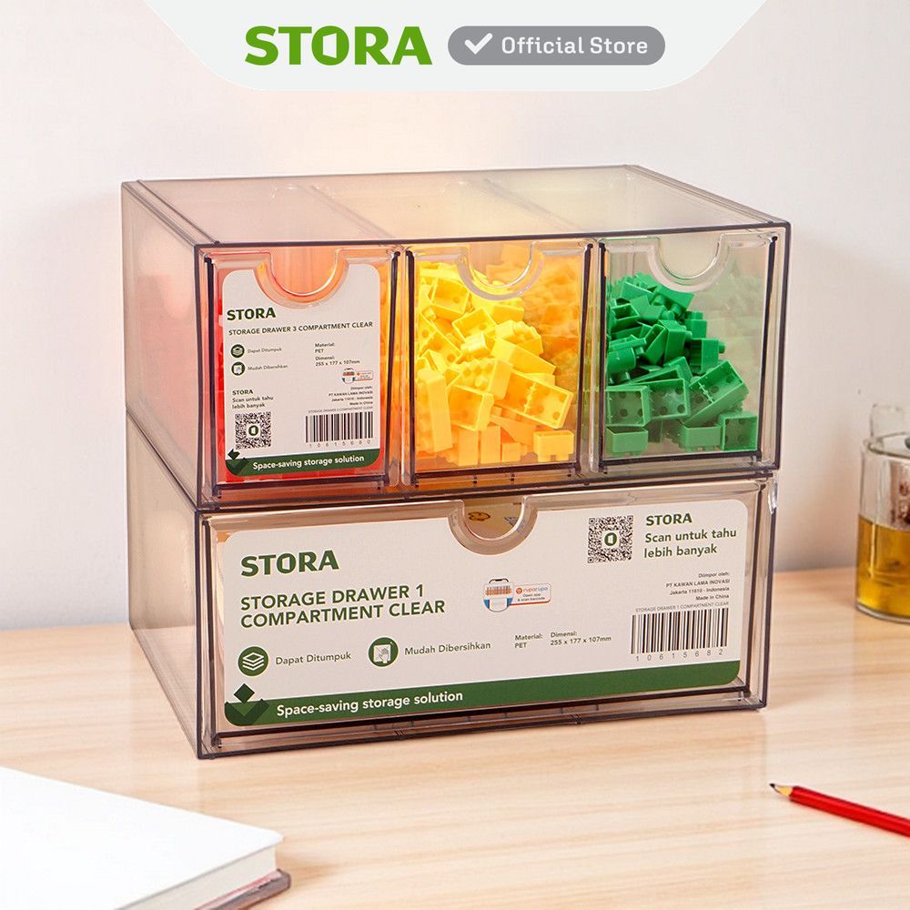 Jual AZKO Stora Laci Penyimpanan Transparan Desk Drawer Organizer ...