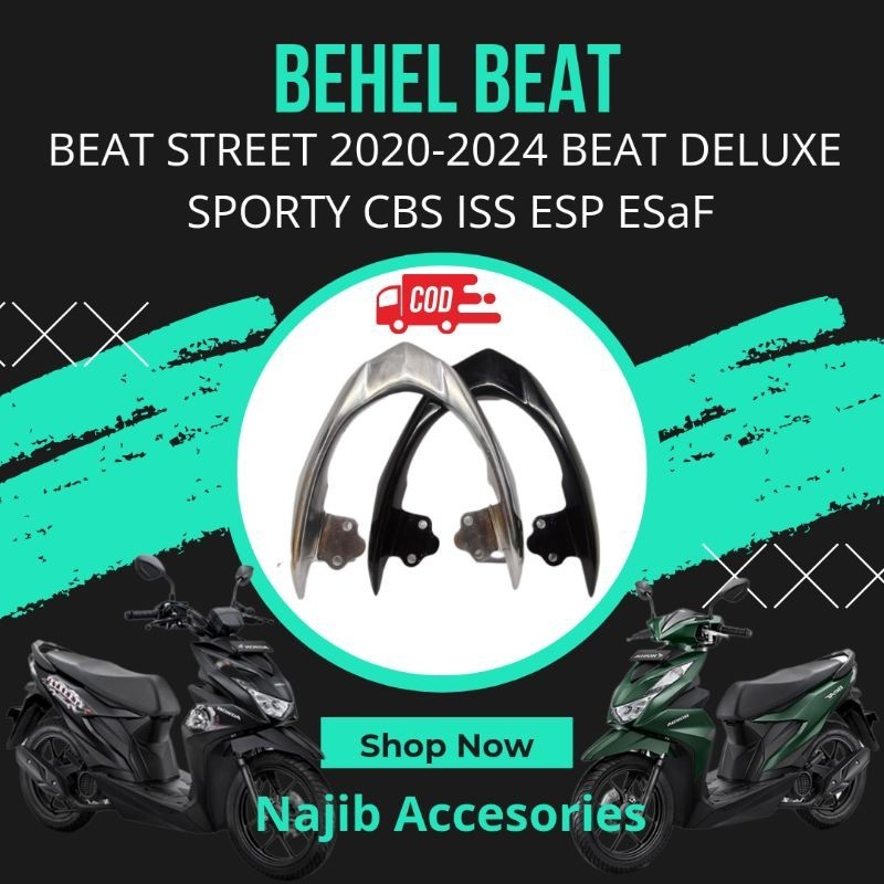 Jual Behel Beat Delux Carbon Forged Carbon WTP Begel Belakang Jok ...