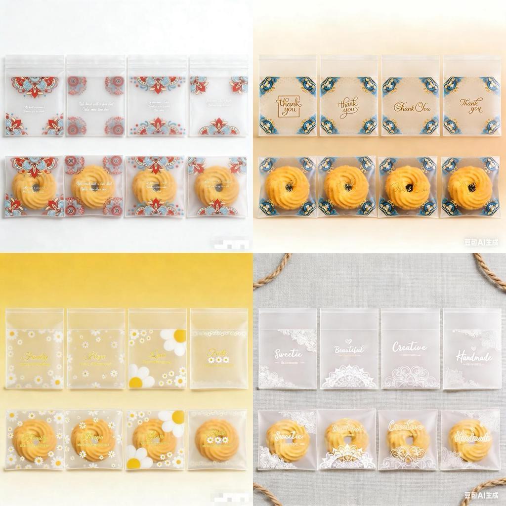 Jual 100pcs Plastik OPP DOFF Packaging Snack Cookies Aneka Ukuran ...