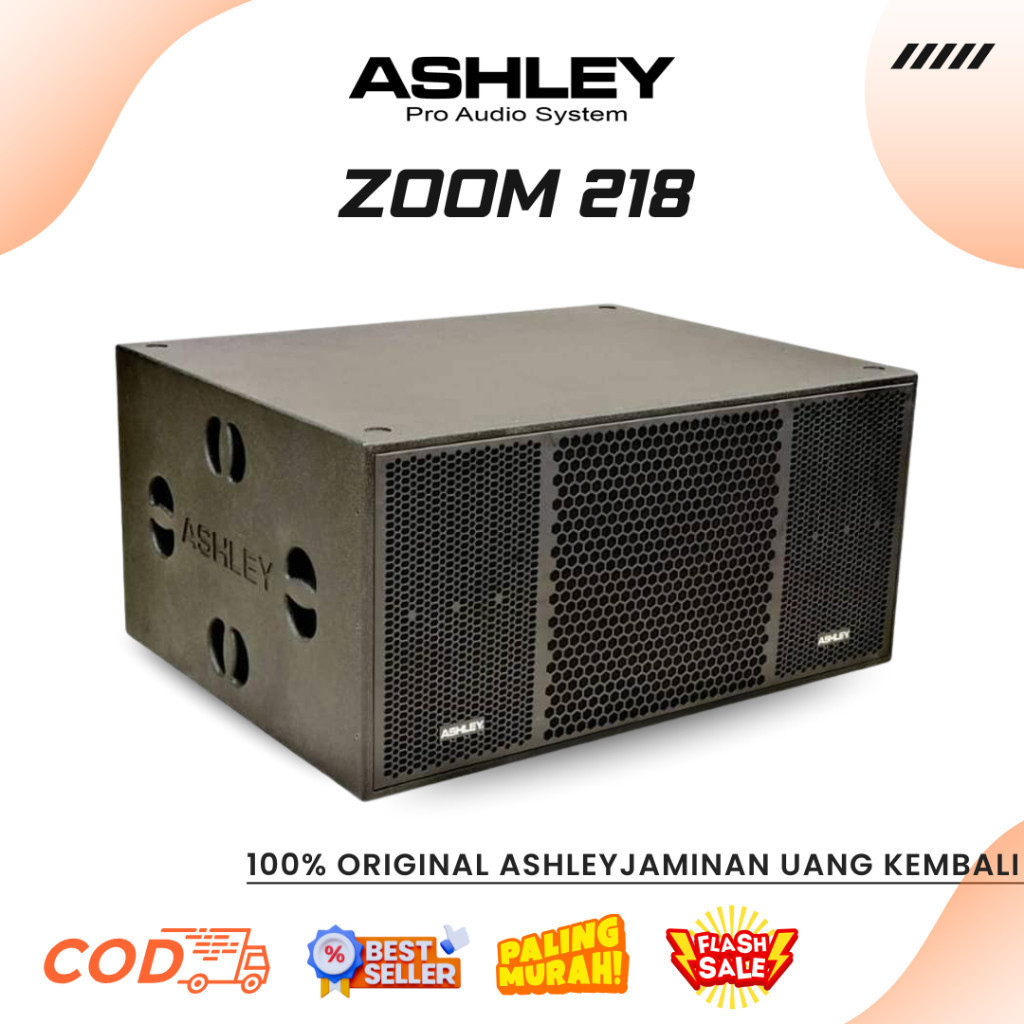 Jual Subwoofer Pasif Ashley Zoom 218 Professional Subwoofer Long Throw ...