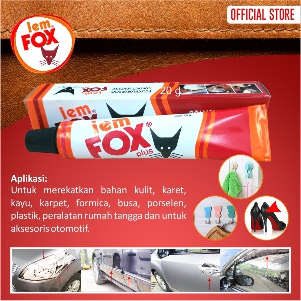 Jual Lem Fox Tube 20 gram Lem Sepatu| Lem busa| Lem serbaguna | Shopee ...