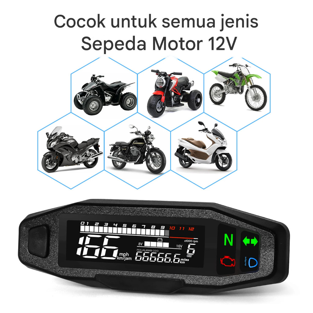 Jual Speedometer Spidometer Digital Ktm Mini All Motor/Speedometer ...