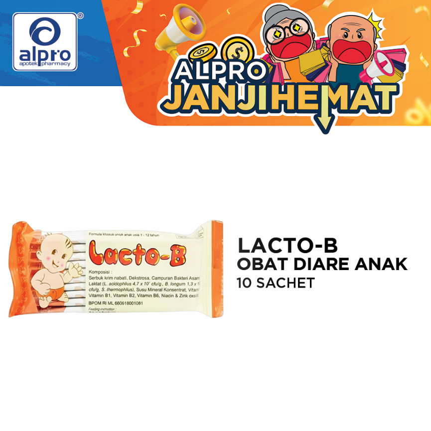 Jual Lacto-B Probiotic Sachet 10S / (AJH) | Shopee Indonesia