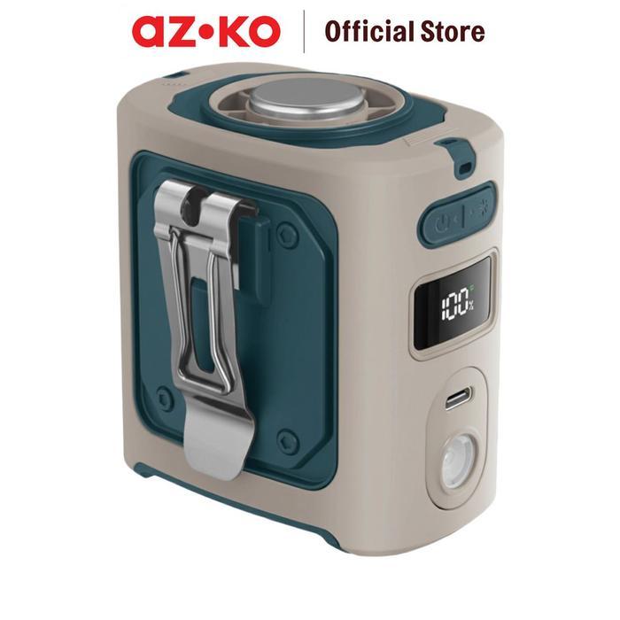 Jual AZKO Kipas Angin Klip Rechargeable 8000 mAh - Hijau Portable Mini ...