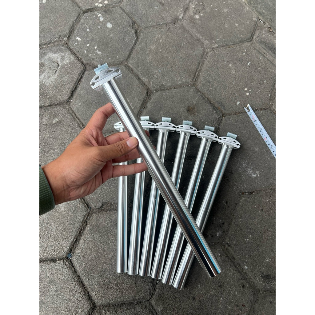 Jual TANOZERO SEATPOST 25.4 SILVER CHROME ALLOY FIXIE MTB FEDERAL 254 ...