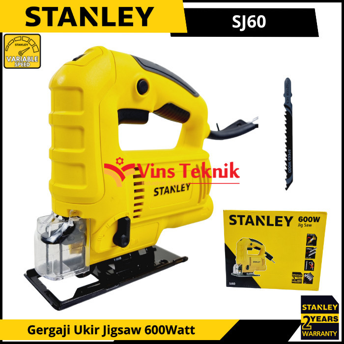 Jual STANLEY SJ60 Mesin Gergaji Ukir Jigsaw Jig Saw 600Watt Variable ...