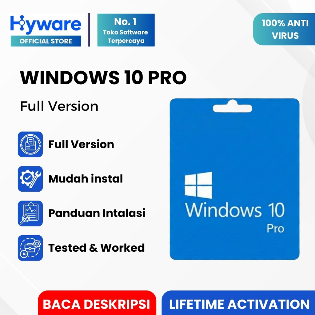 Jual Windows 10 Pro 64-Bit ISO + Activation File (Full Version ...