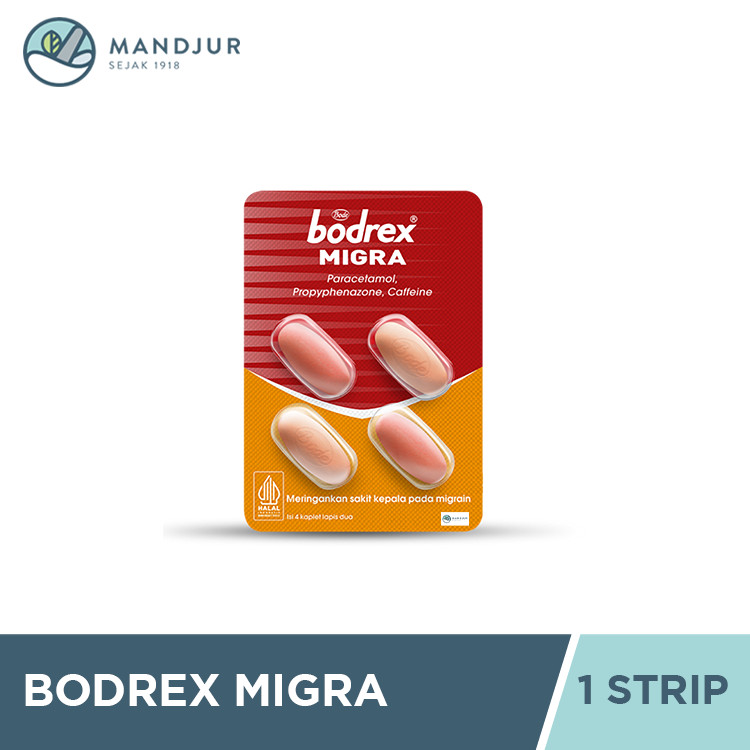 Jual Bodrex Migra 4 Tablet - Pereda Sakit Kepala Sebelah / Migrain ...