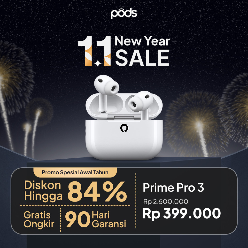 Jual [1.1 NEW YEAR SALE] ThePods PRIME Pro 3 ANC Pods – TWS Bluetooth 5 ...