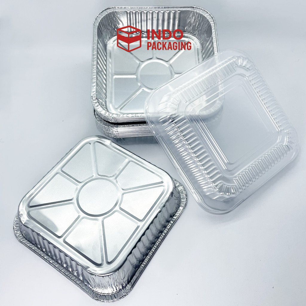 Jual INDO PACKAGING Aluminium Foil Tray Cup OX 1400 Tutup Pisah ...